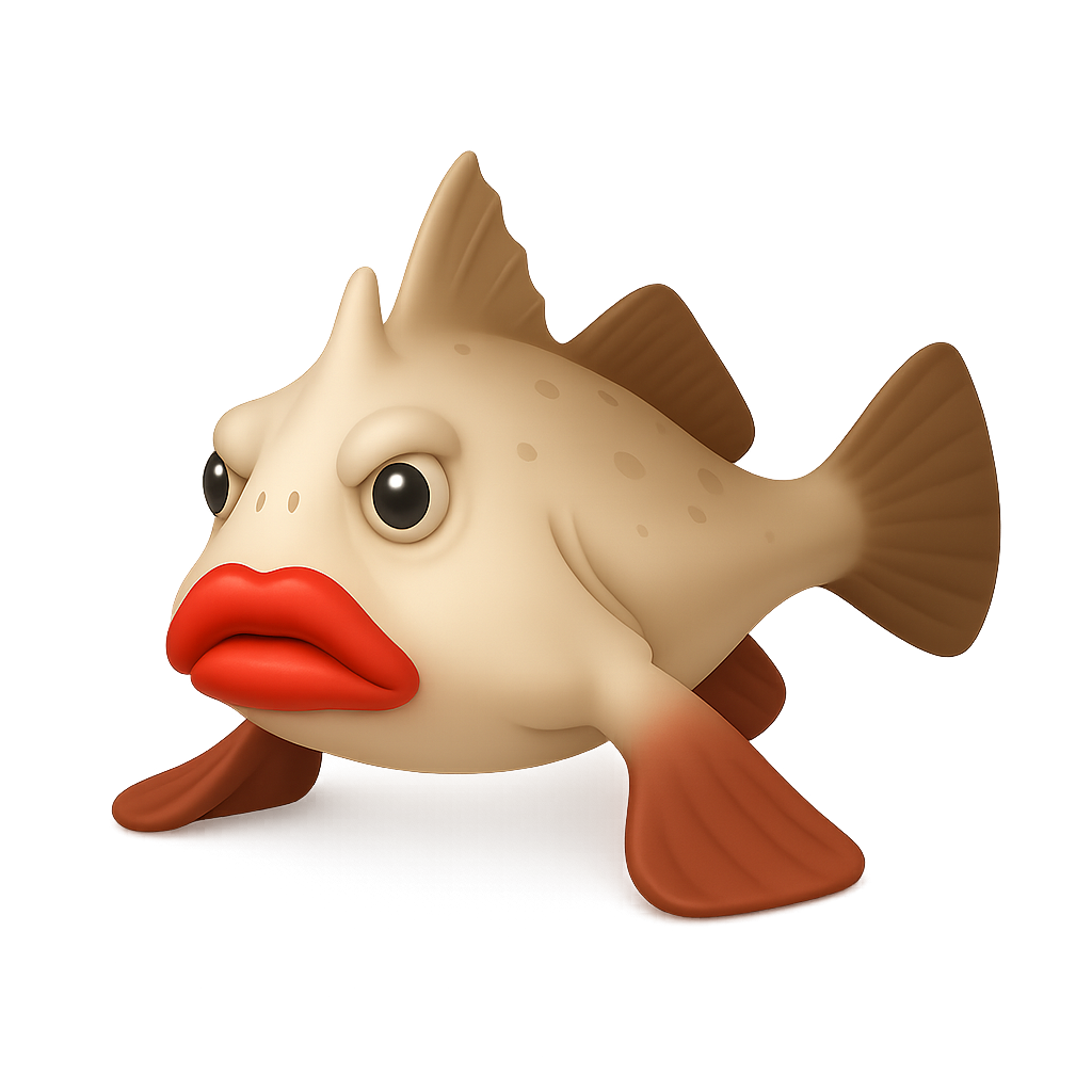 Red-Lipped Batfish | Thiings Collection