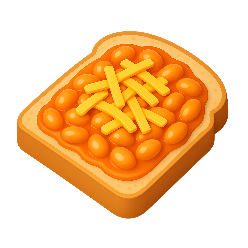 Baked Beans On Toast With Cheese | Thiings Collection | Thiings