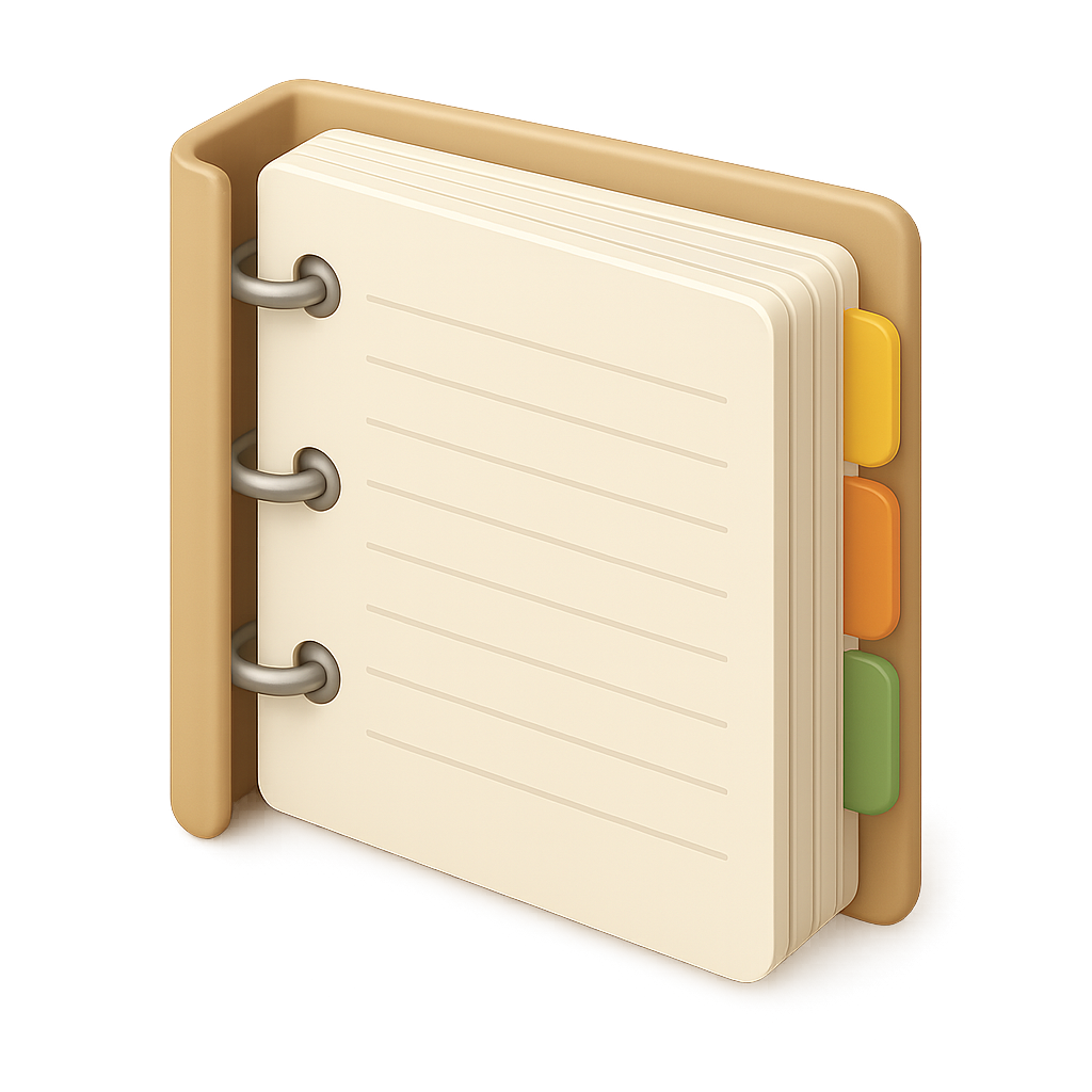 3-Ring Binder 3D Icon — Free PNG Download | Thiings