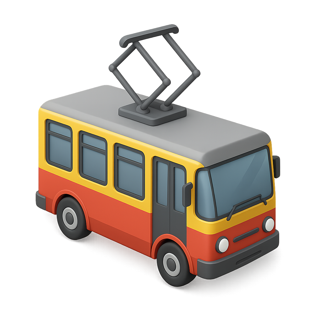 Trolley with Electric Power Pantograph | Thiings Collection | Thiings