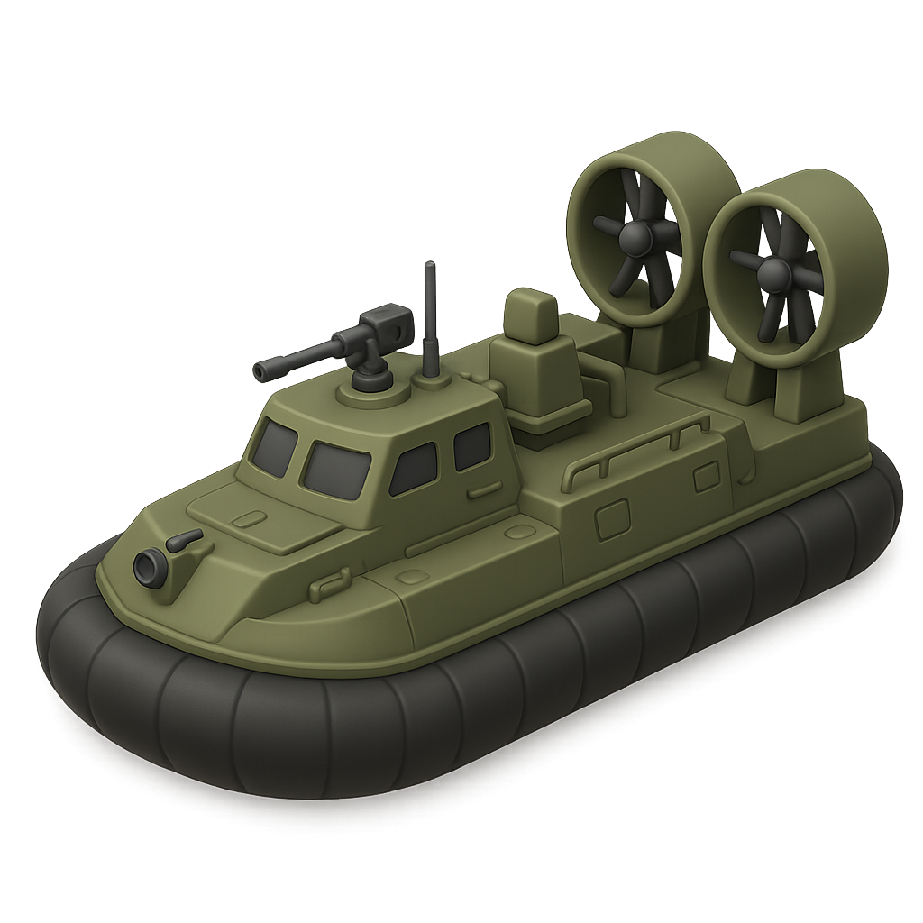 Military Hovercraft | Thiings Collection | Thiings