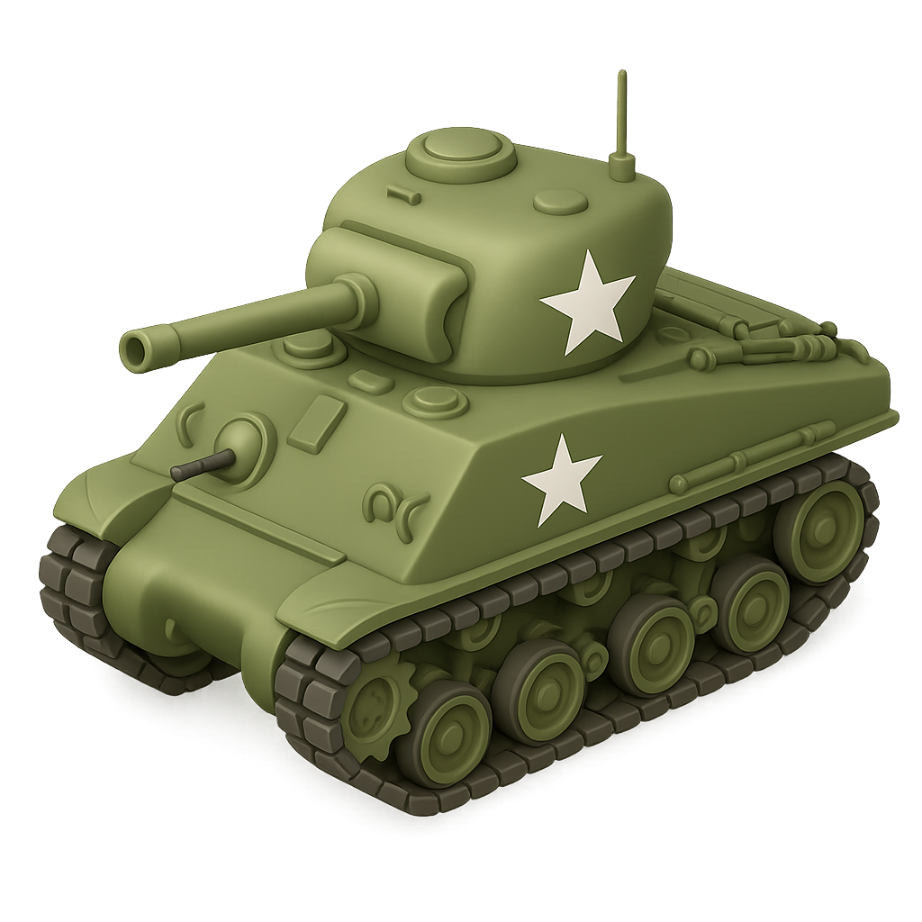 World War II Sherman Tank | Thiings Collection
