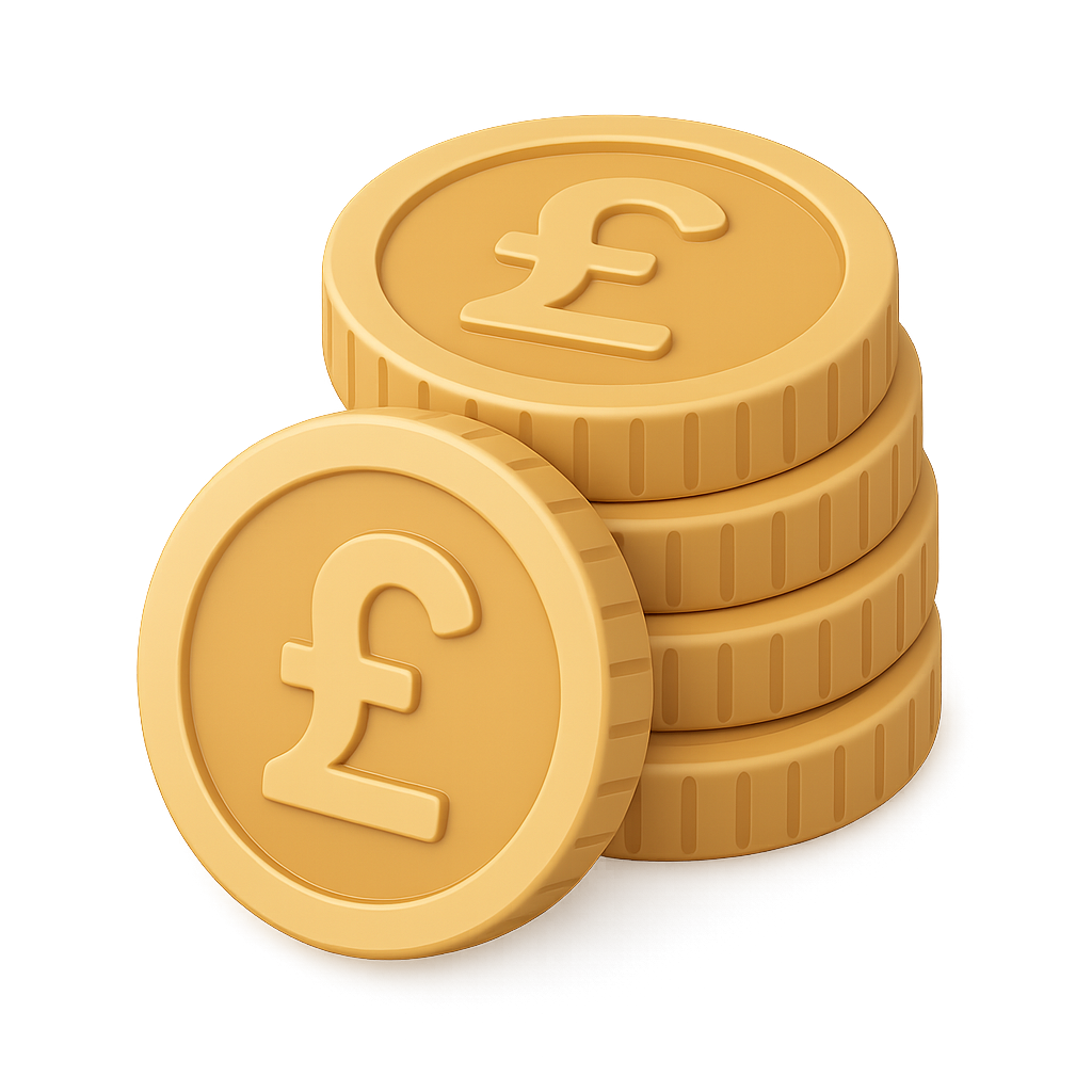 Coins with Pound Symbol | Thiings Collection | Thiings