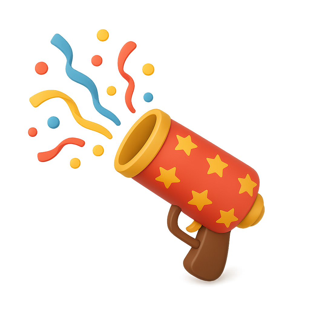 Confetti Gun | Thiings Collection | Thiings