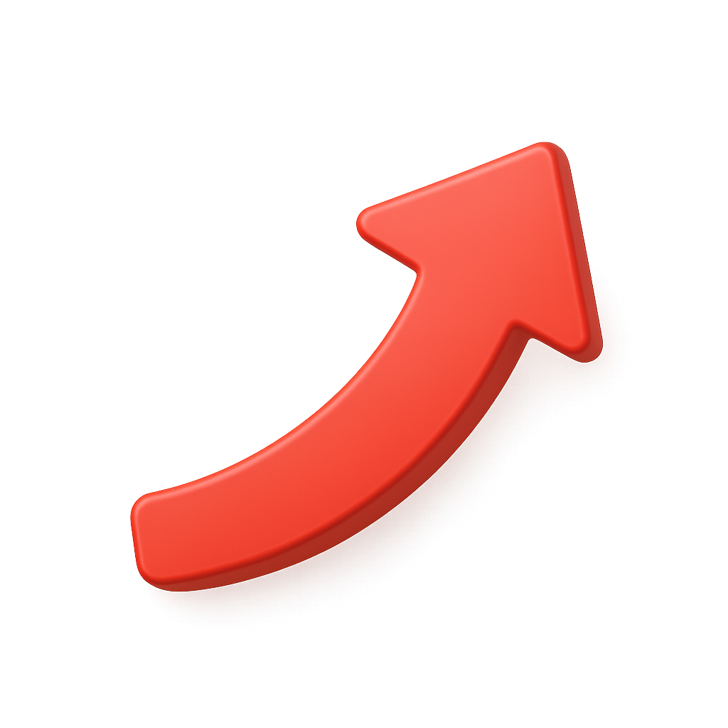 Red Up Arrow | Thiings Collection | Thiings