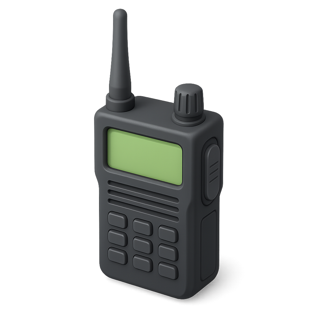 Handheld Police Radio | Thiings Collection | Thiings