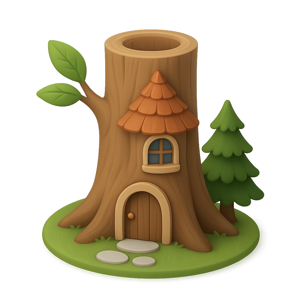 Tree Trunk House | Thiings Collection | Thiings