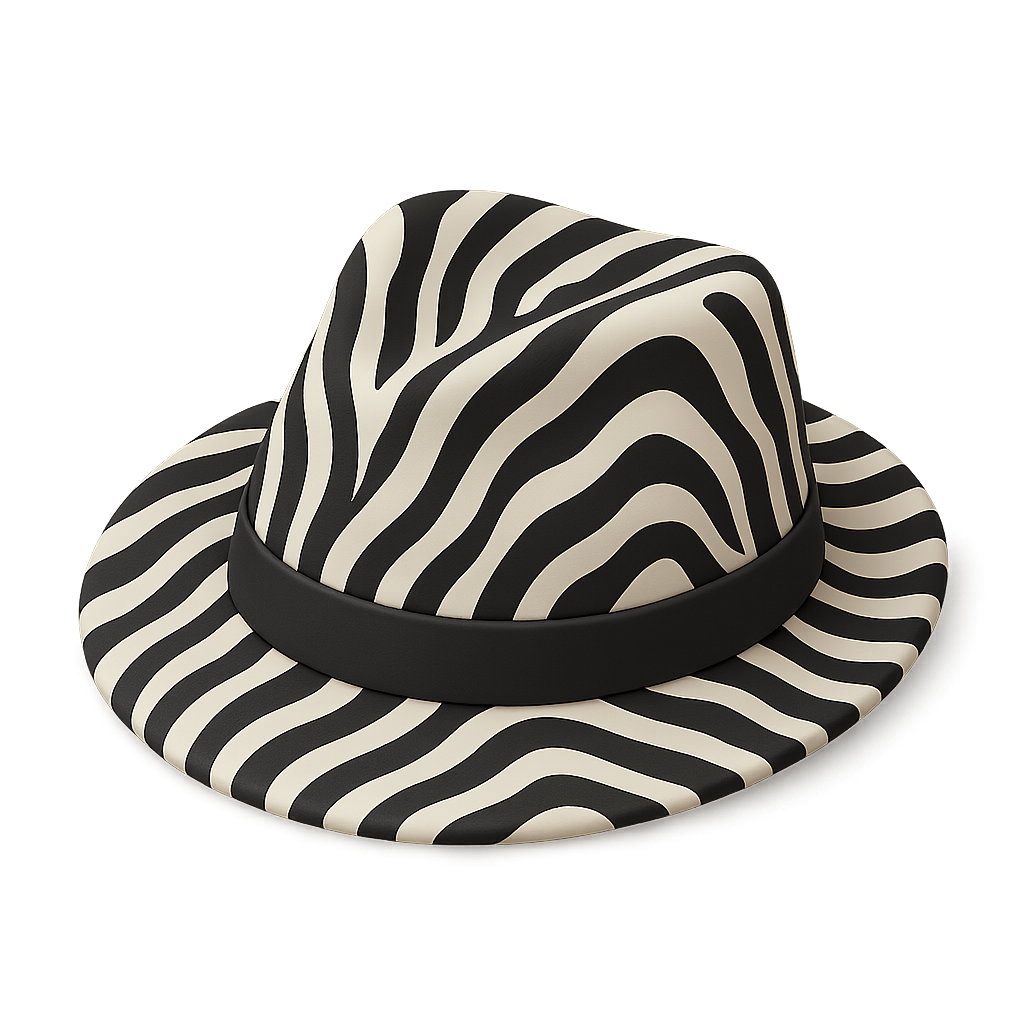 Zebra Print Fedora | Thiings Collection | Thiings