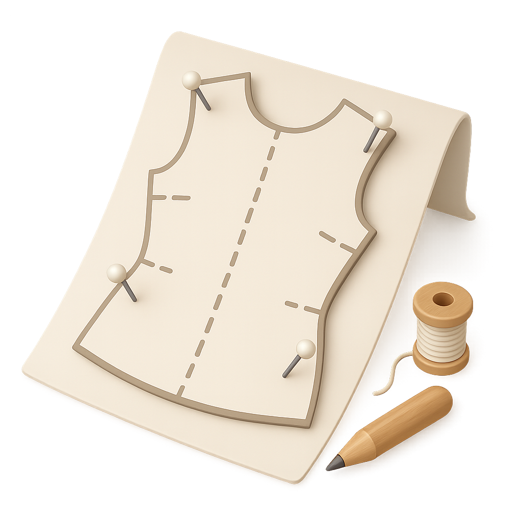 Tailor's Paper Pattern | Thiings Collection | Thiings