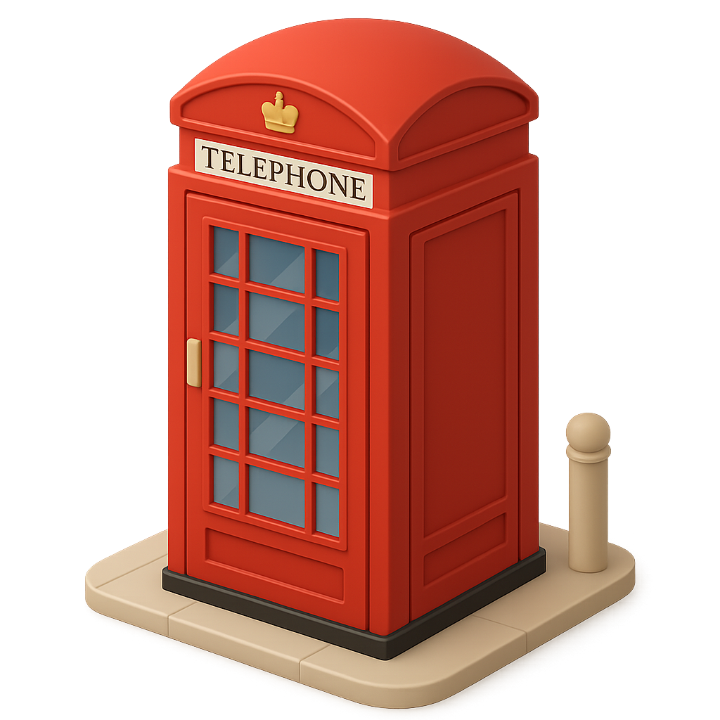 Red Telephone Box | Thiings Collection | Thiings