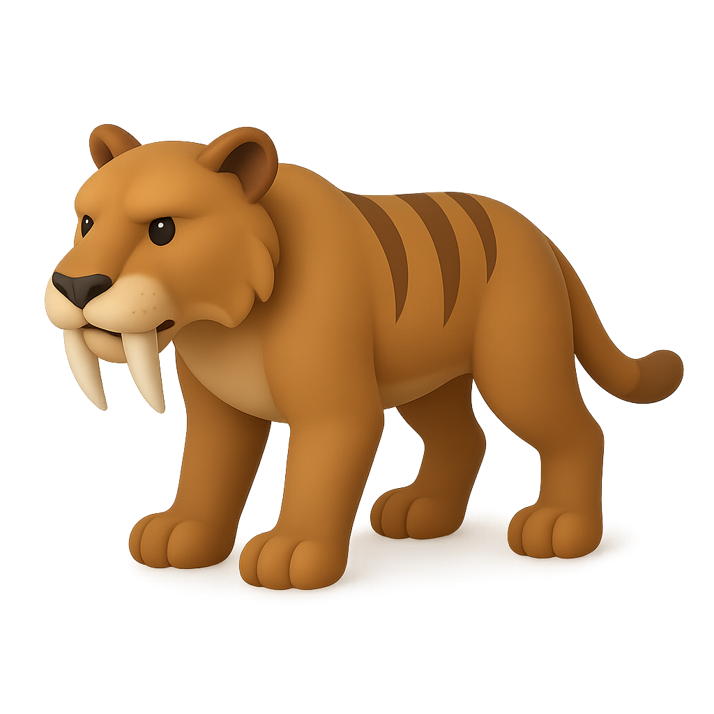 Sabertooth Tiger | Thiings Collection | Thiings