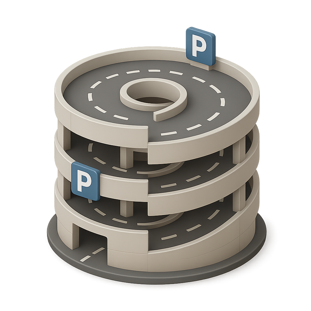 Spiral Parking Ramp | Thiings Collection | Thiings