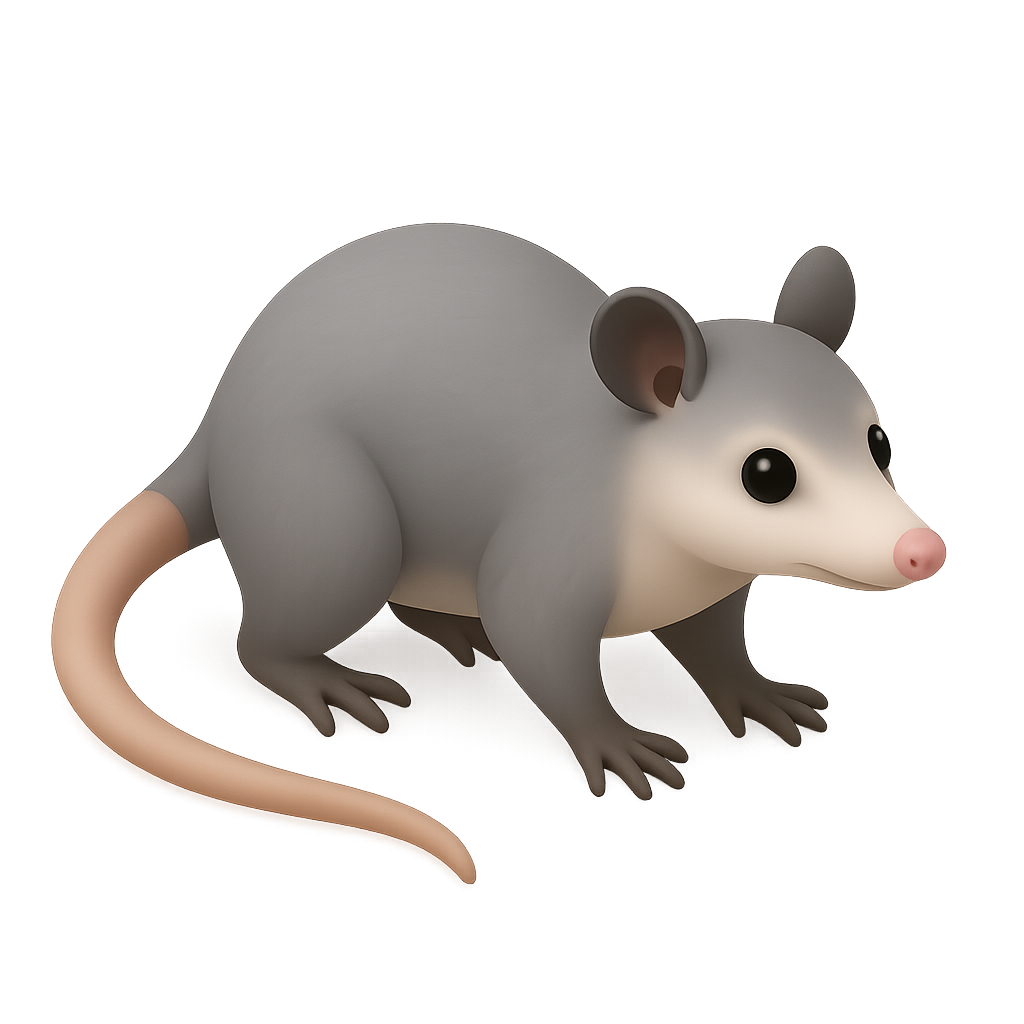 Gray Slender Opossum | Thiings Collection | Thiings