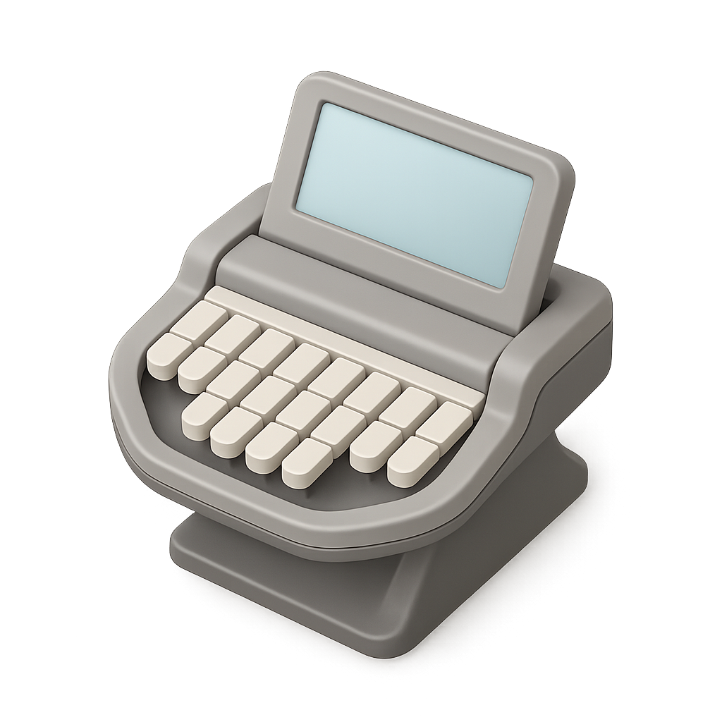 Courtroom Stenographer Keyboard | Thiings Collection