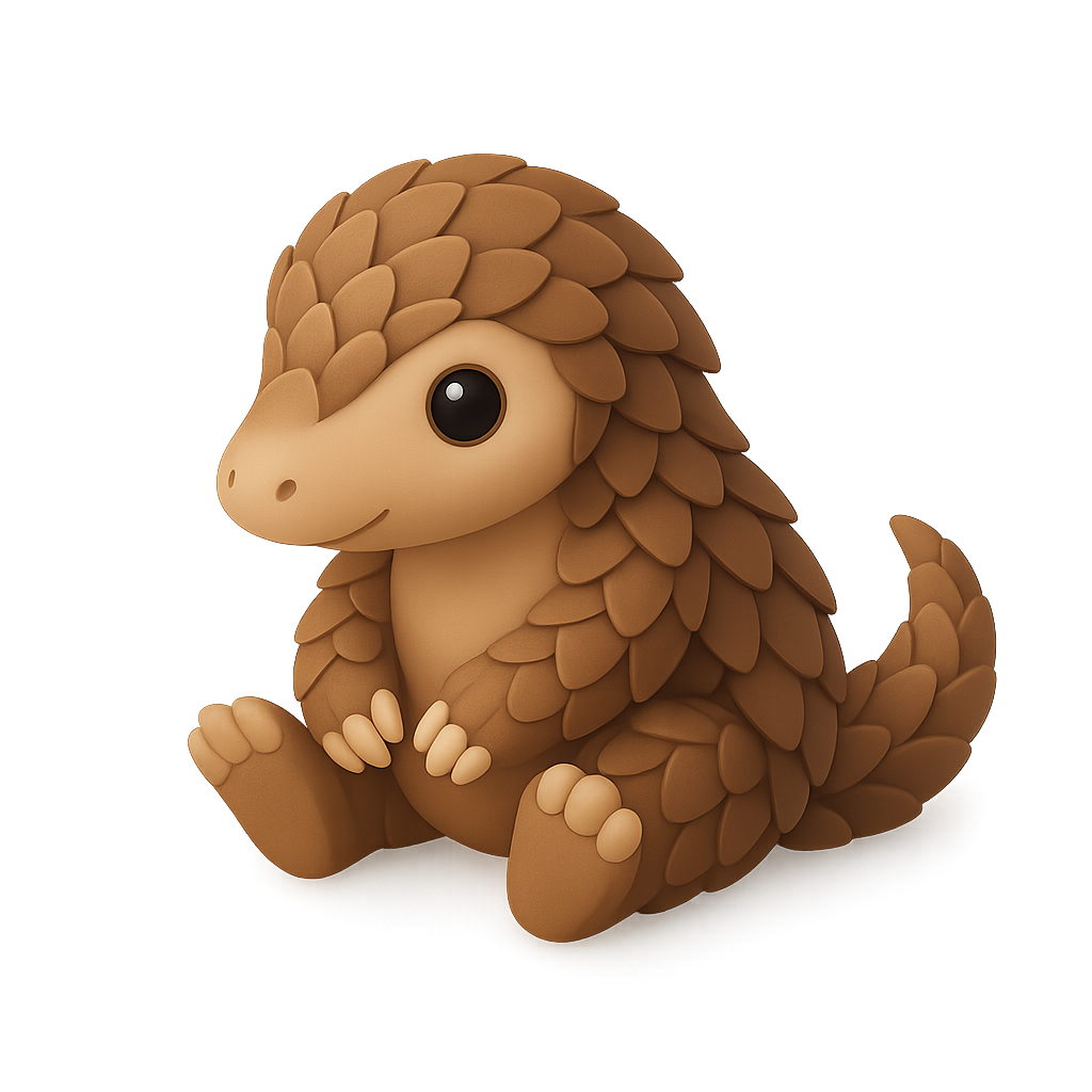 Pangolin Baby | Thiings Collection | Thiings