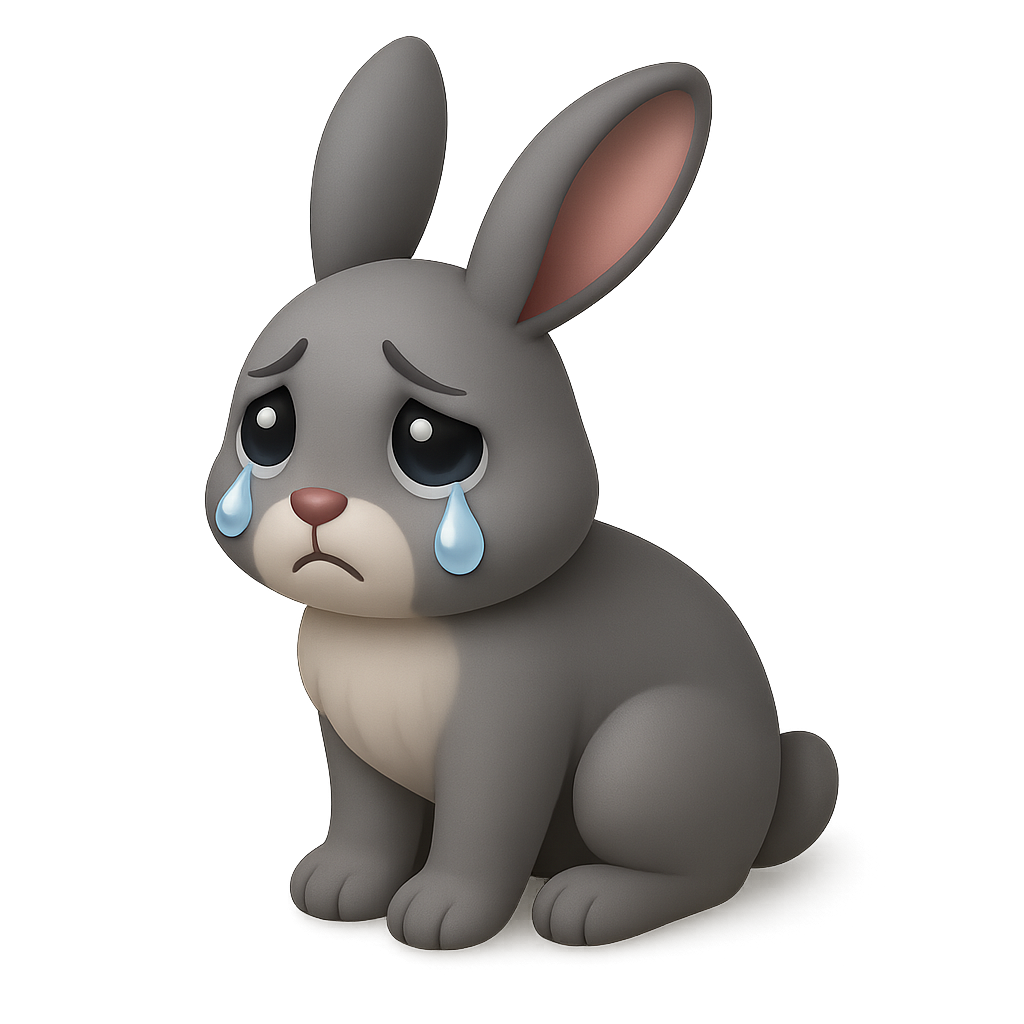 Sad Rabbit | Thiings Collection