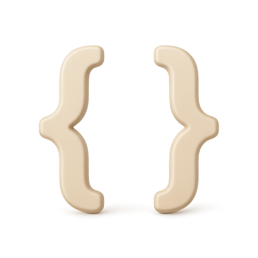 Code Bracket 3D Icon — Free PNG Download | Thiings