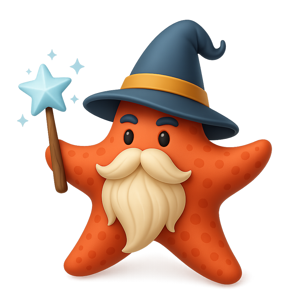 Starfish Wizard | Thiings Collection