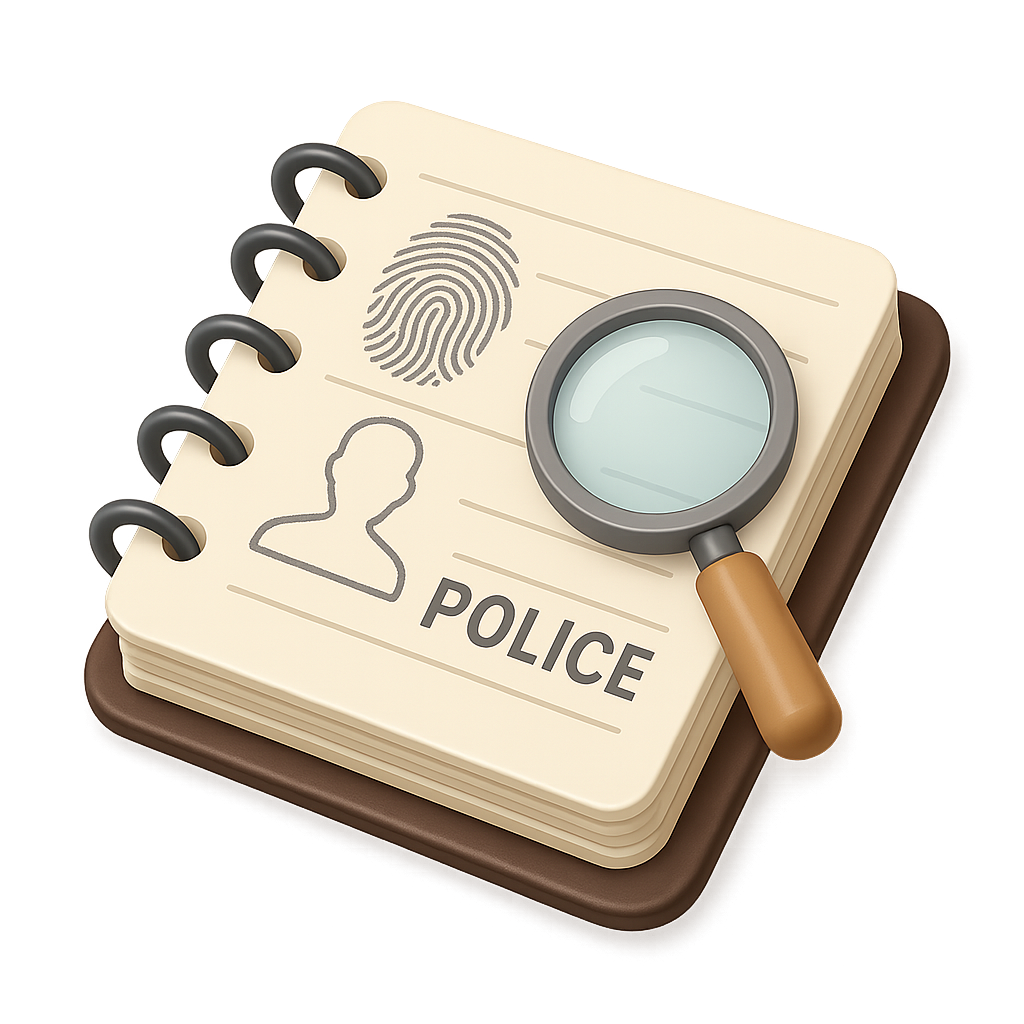 Police Investigator's Notebook | Thiings Collection