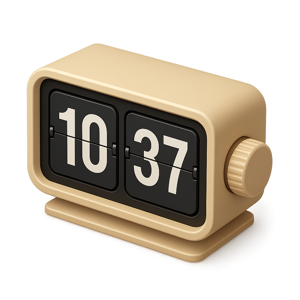 Retro Flip Clock | Thiings Collection | Thiings