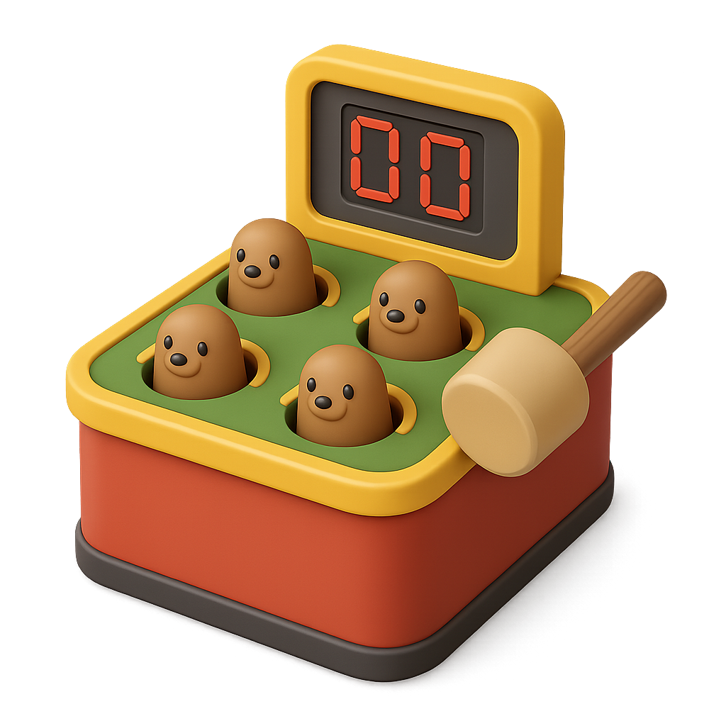 Whack A Mole Game 3D Icon — Free PNG Download | Thiings